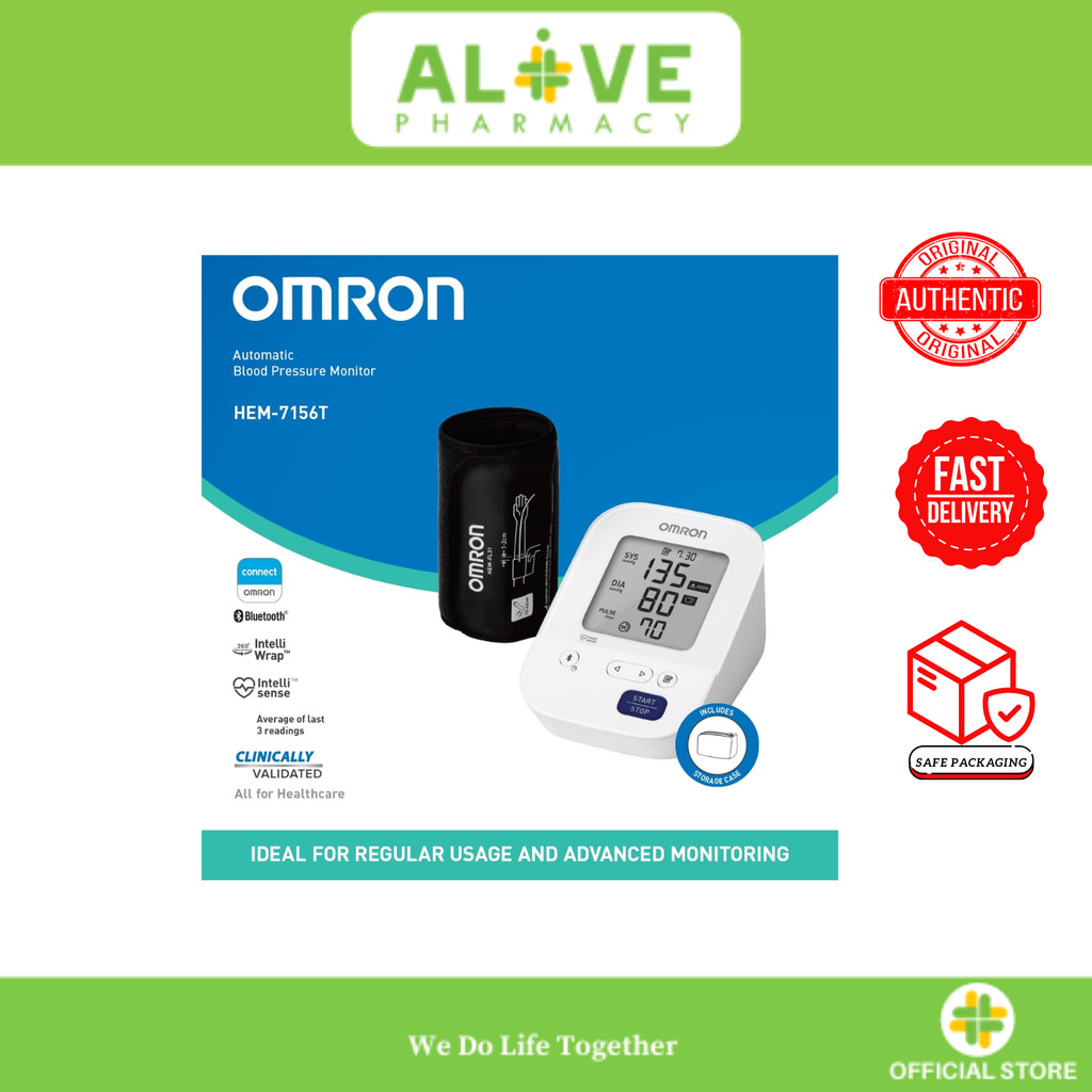 OMRON HEM-7156T AP-AUTO BP MONITOR mesin darah tinggi | Shopee Malaysia