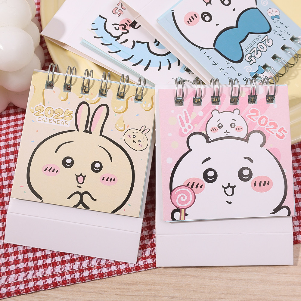 2025 Kawaii Chiikawa Calendar - Mini Cartoon Anime Desktop Calendar ...