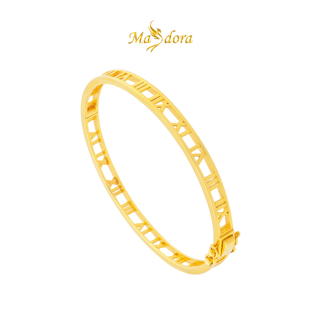 MASDORA 916 Gold Bangle Gelang Tangan Emas ~ Roman Full Gold (EMAS 916 ...