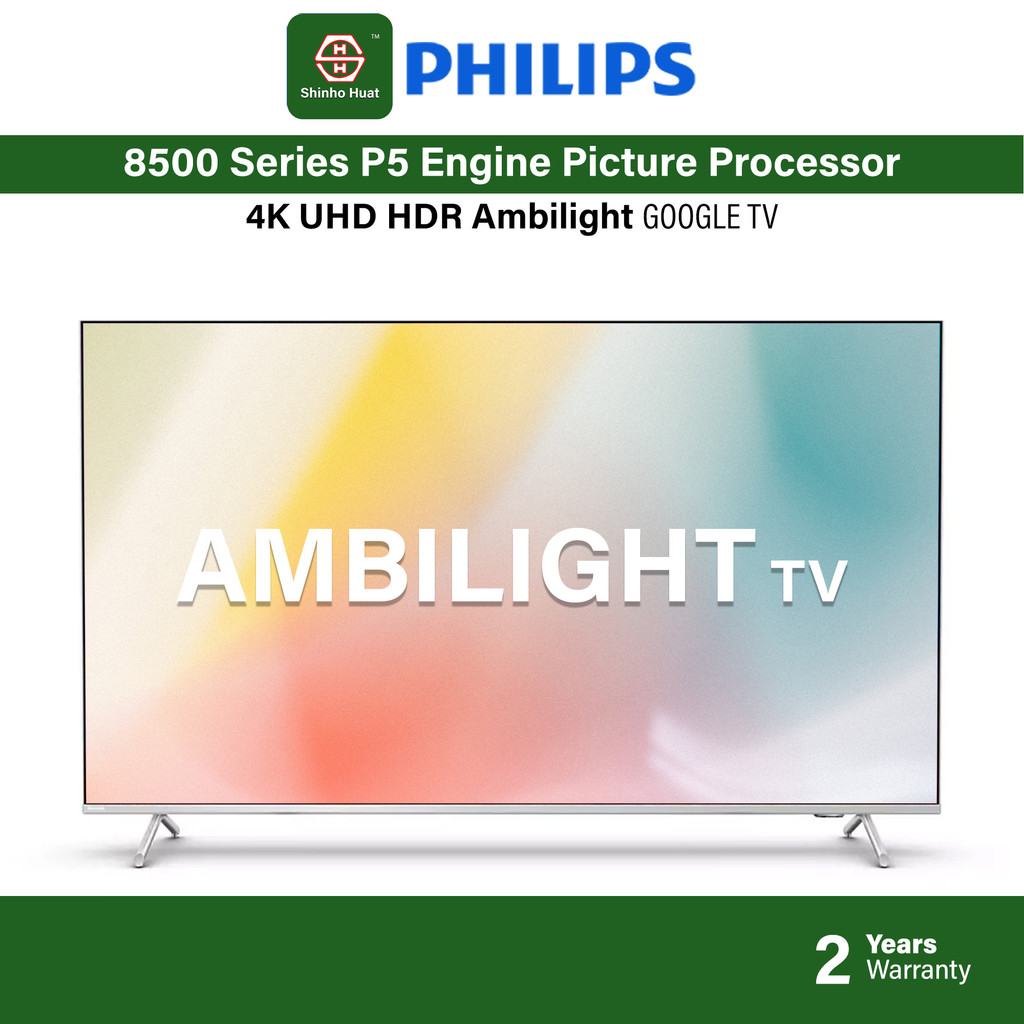 Philips 55 Inch 4K UHD Ambilight Google TV 55PUT8528 | Shopee Malaysia
