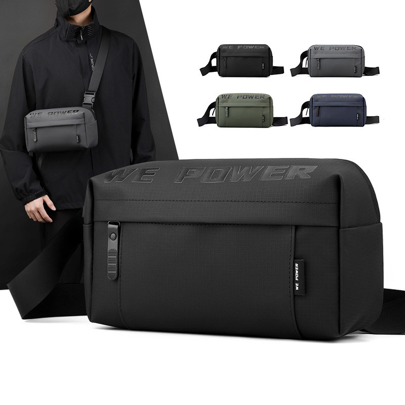 WEPOWER New Men's Bag Casual Shoulder Bag Chest Bag Functional Wind ...