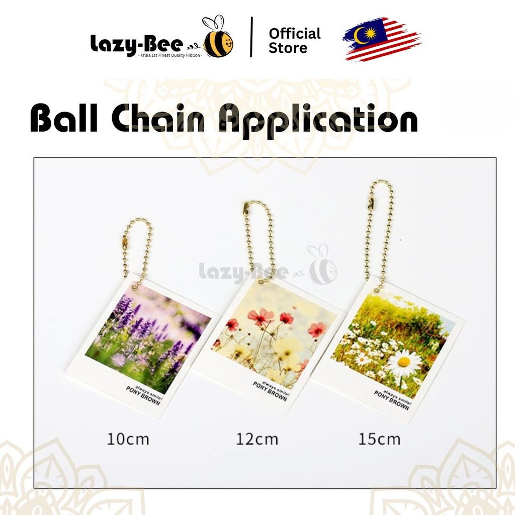 LAZY BEE Ball Chain Keychain Ring Bead Chain Iron Based Alloy Tag DIY ...
