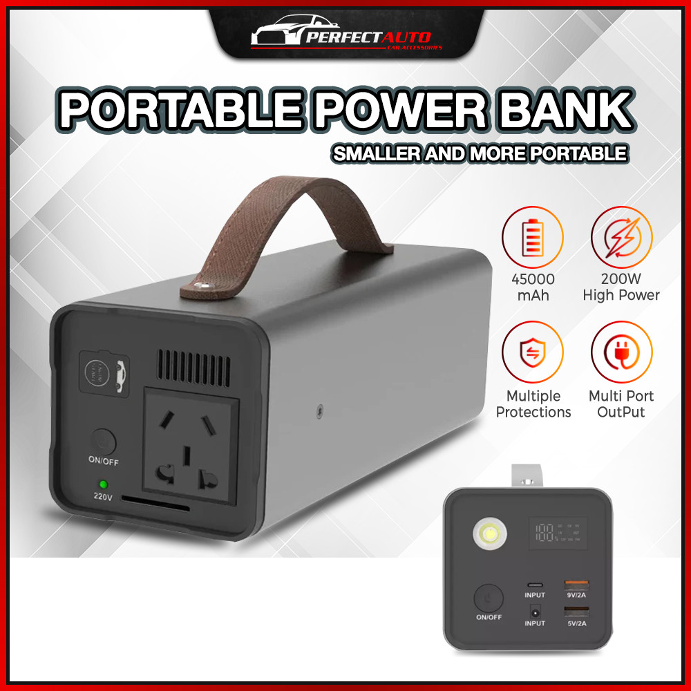 200W Power Station Portable Solar Camp Power Supply Solar Panel System ...