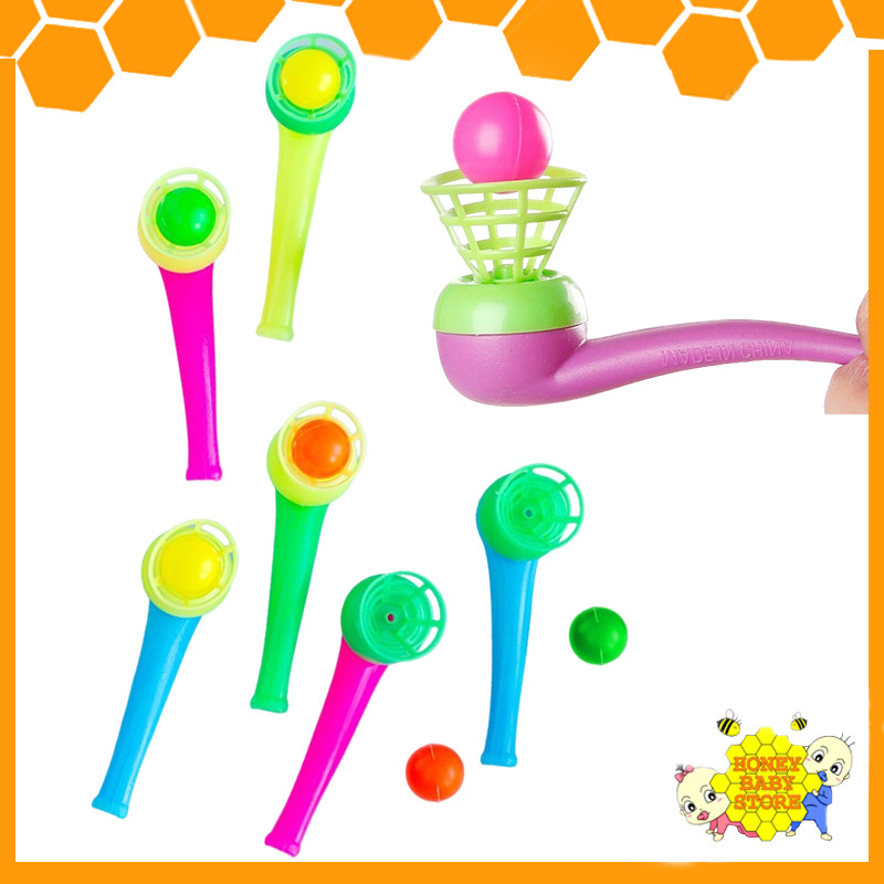 Kids Blow Pipe Blow Ball Kids Creativity Traditional Floating Ball Toys ...