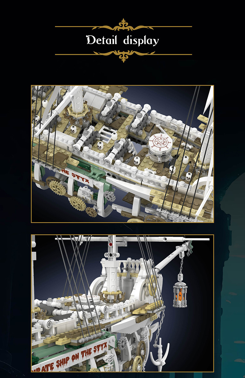 Mould King 13193 Styx Pirate Ship Building Model Set | 3,769 PCS ...