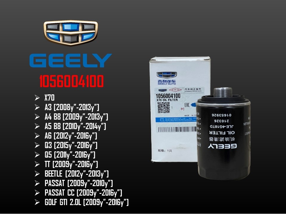 Proton - X70 Geely / Audi - B8 A3 A4 A5 A6 Q3 Q5 TT / VW - Beetle Jetta ...