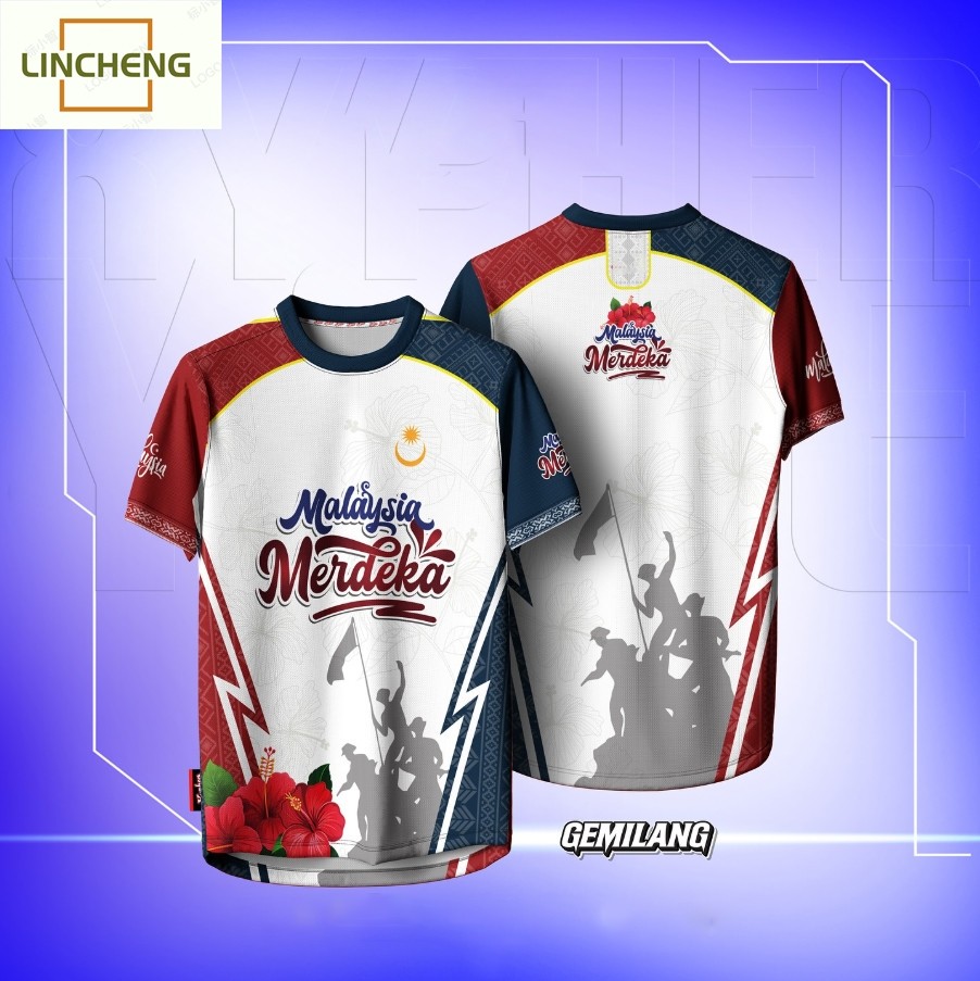 Malaysia 68 Anniversary National Day Anniversary T-Shirt Independence ...