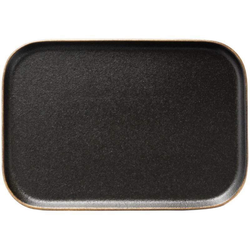 Japanese Dim Sum Plate Ceramic Dinner Black Frosted With Phnom Penh ...