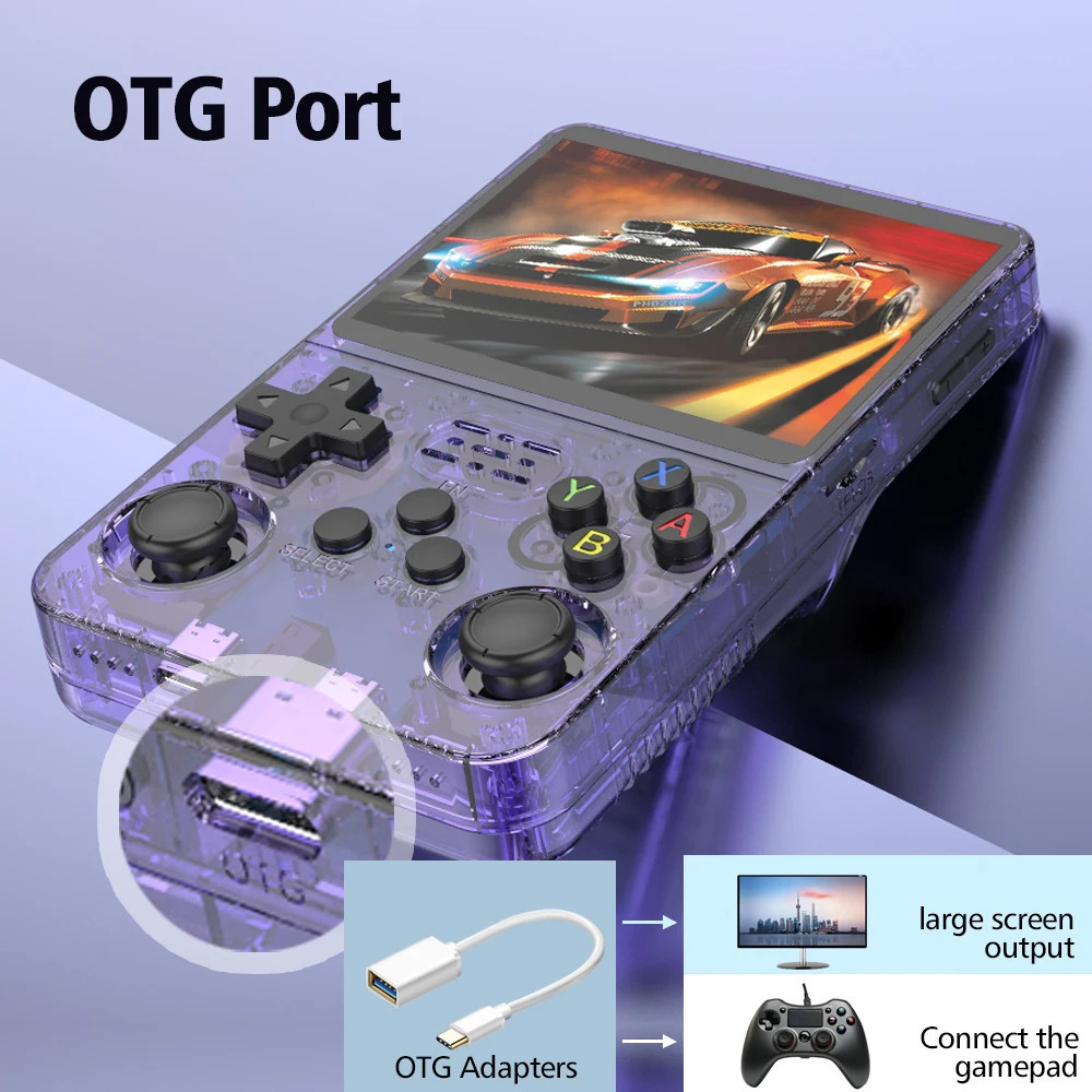 The R36S retro gaming console has a 35-inch IPS screen and 15,000 games ...