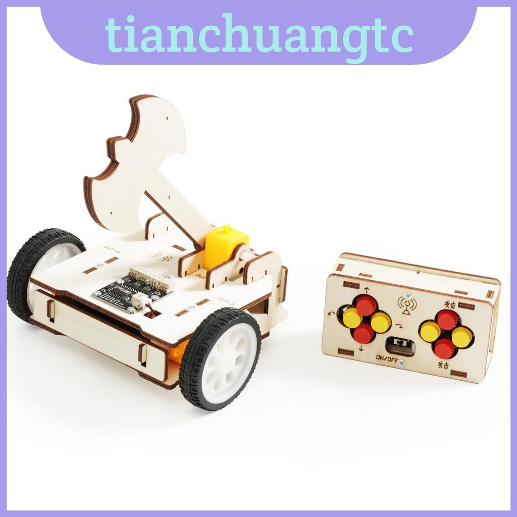 Wooden Remote Diy Control War Vehicle For Science Education Creative ...