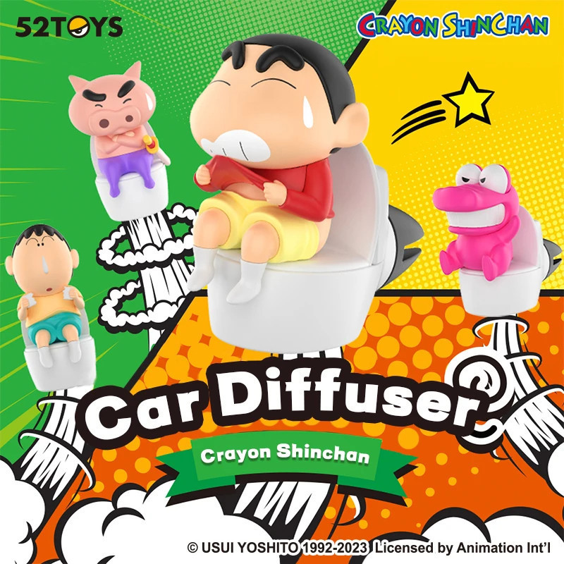 4pcs Crayon Shinchan Car Diffuser Slight Taste Cartoon Aromatherapy ...