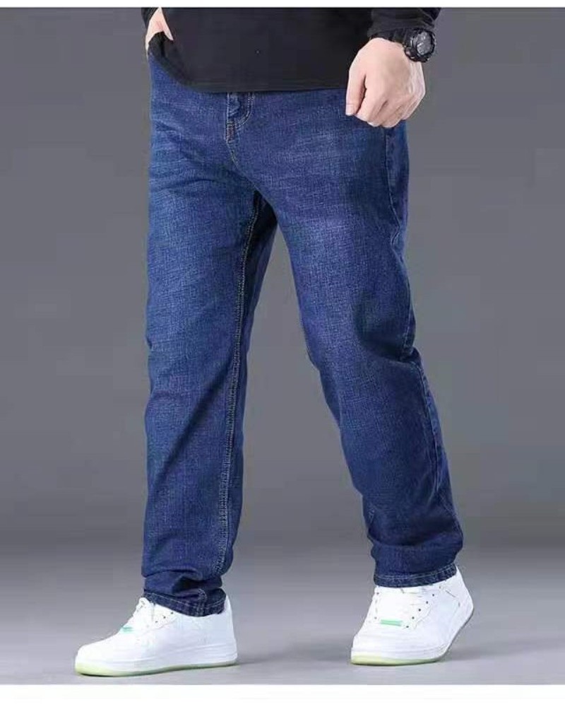 【40-52inch】Plus Size Large Stretchable High Waist Jeans for men Fat ...