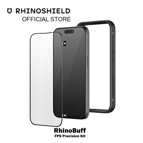 RhinoShield RhinoBuff FPS Precision Kit iPhone 15 Pro Max Gaming Controller Bumper Case Screen ...