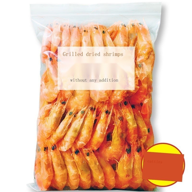 [One Pound Pack] Original Charcoal Grilled Dried Shrimp Ready-to-eat ...