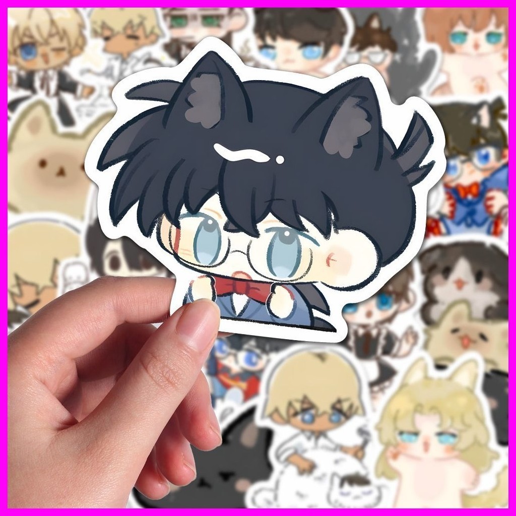 Stickers Detective Conan (50 Sheets) Kudo Shinichi New Style Detective ...