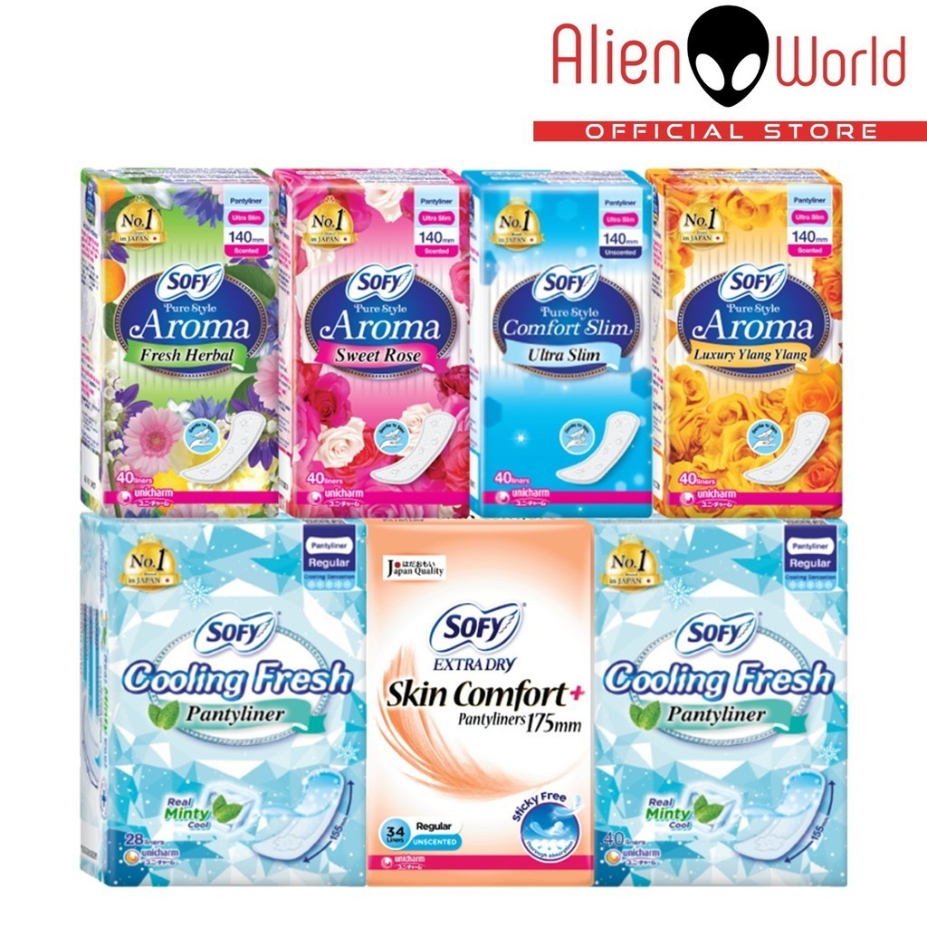 Sofy Panty Liner Period Pad | Sofy Pantyliner Aromatic Cooling Fresh ...