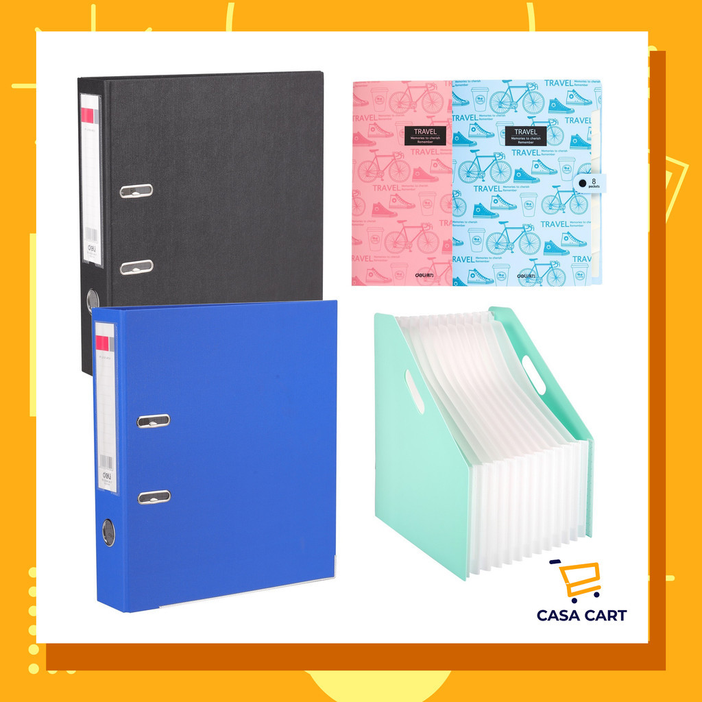 CASA CART Deli A4 Size Folder Kertas File Pengurusan Pejabat Sekolah ...