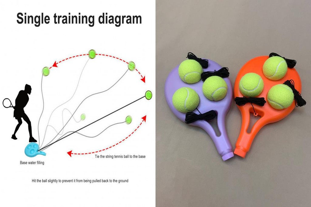 Tennis Practice Tool Tennis Swing Trainer Portable Tennis Trainer ...