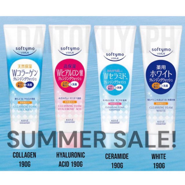 KOSE SOFTYMO CLEANSING FOAM WASH ( WHITE / CERAMIDE / COLLAGEN) 190g Made in Japan | Shopee Malaysia