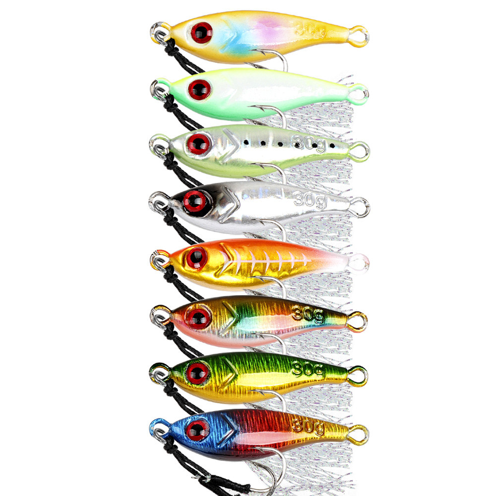 Fishing Jig Lure 7g/10g/20g/30g Deep Sea Fishing Lures Slow Jigging ...