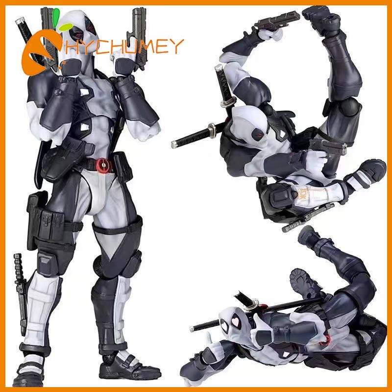 X-force Pvc Deadpool Gray Poseable Figure Model Design Collectors Anime ...