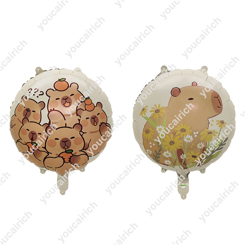 Capybara Birthday Party Decorations Capybara Aluminum Foil Balloon ...
