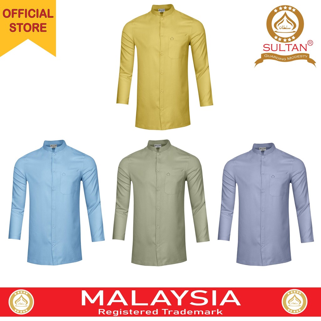 SULTAN KURTA SHAMS II- BAJU RAIHAN COLLAR FULL SLEEVE | Shopee Malaysia