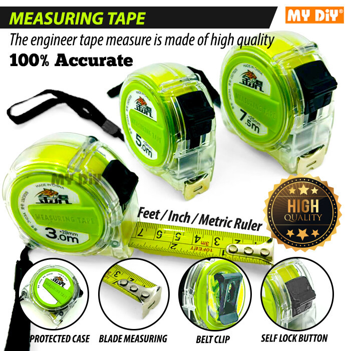 READY STOCK !!! 3M 5M 7.5M MEASURING TAPE / TALI TAPE PITA PENGUKUR ...