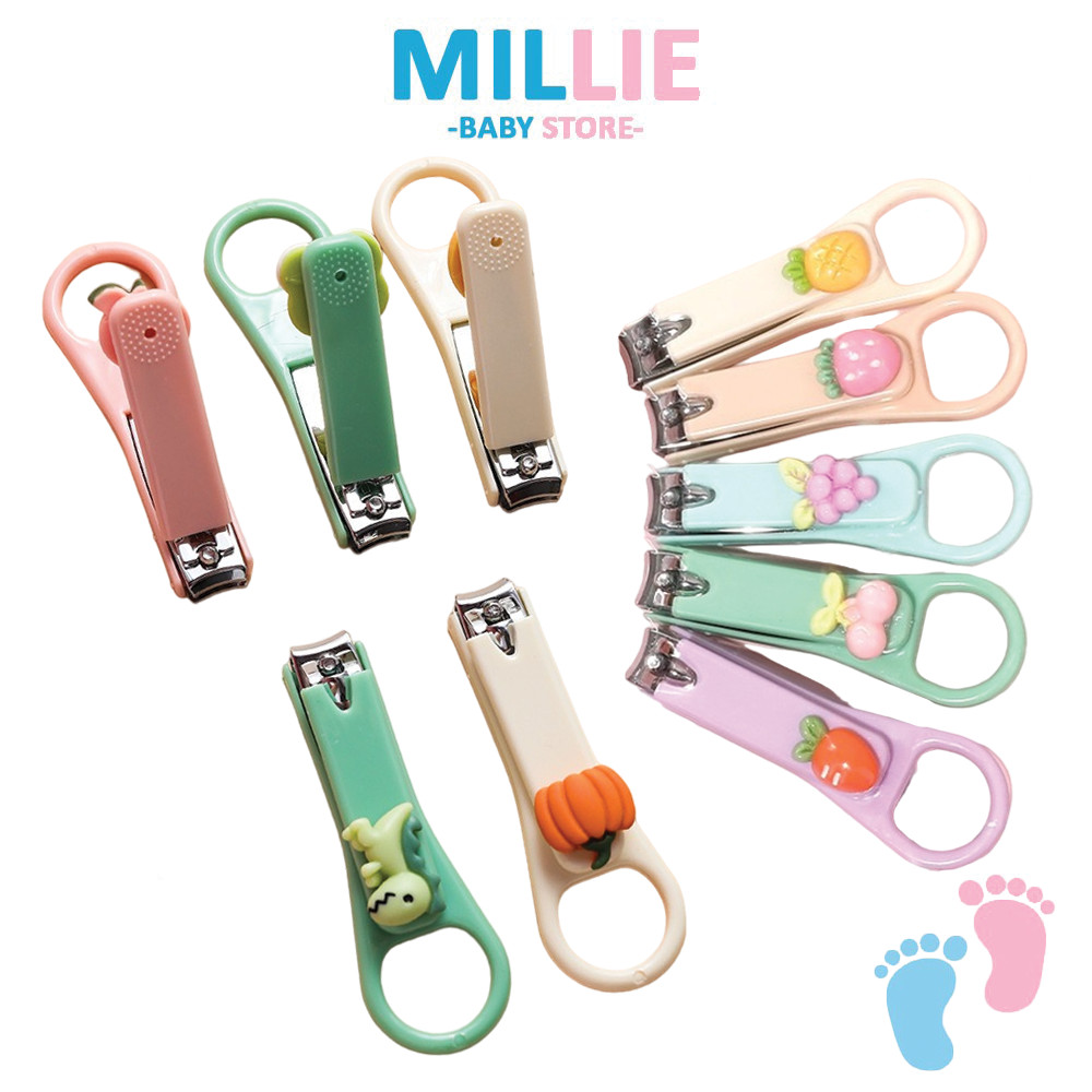 MILLIE Stainless Steel Safety Nails Cutter Baby Cartoon Finger Trimmer ...