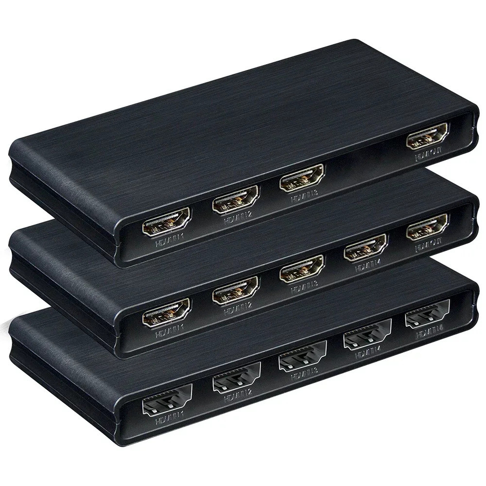 4K 60Hz 1x2 HDMI Splitter Dual Display HDMI 2.0 5x1 Switch 3x1 4x1 ...