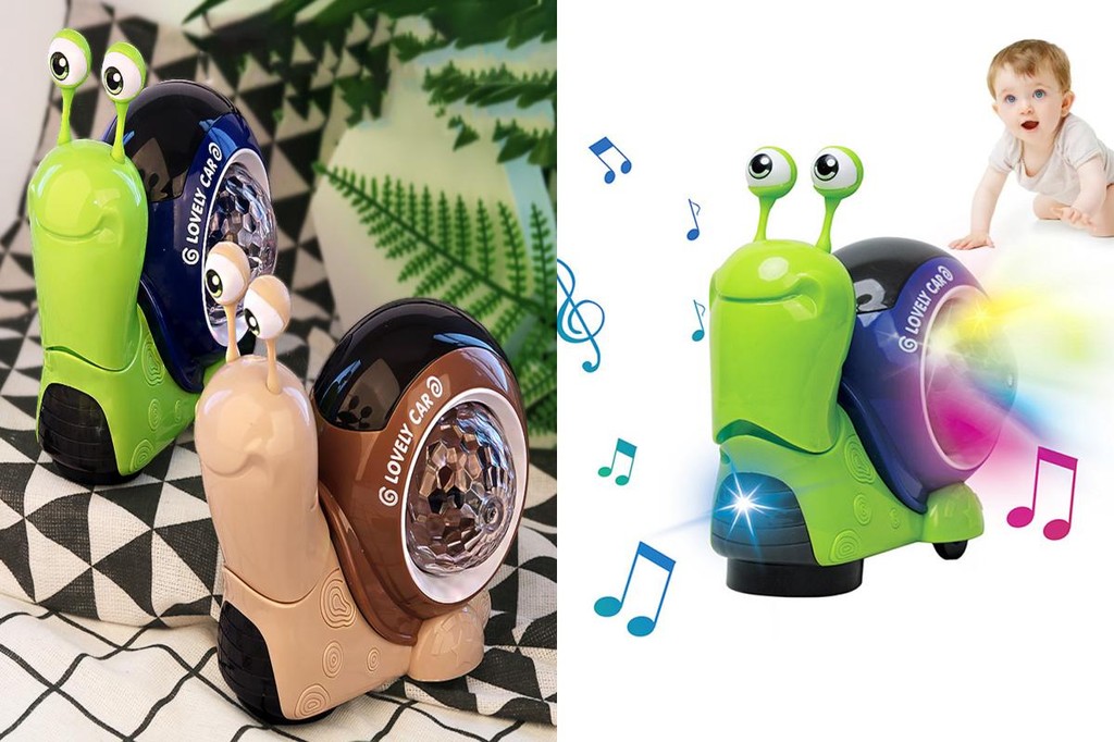 Cartoon Snail Toy with Music Light Children Cartoon Snail Toy Musical ...