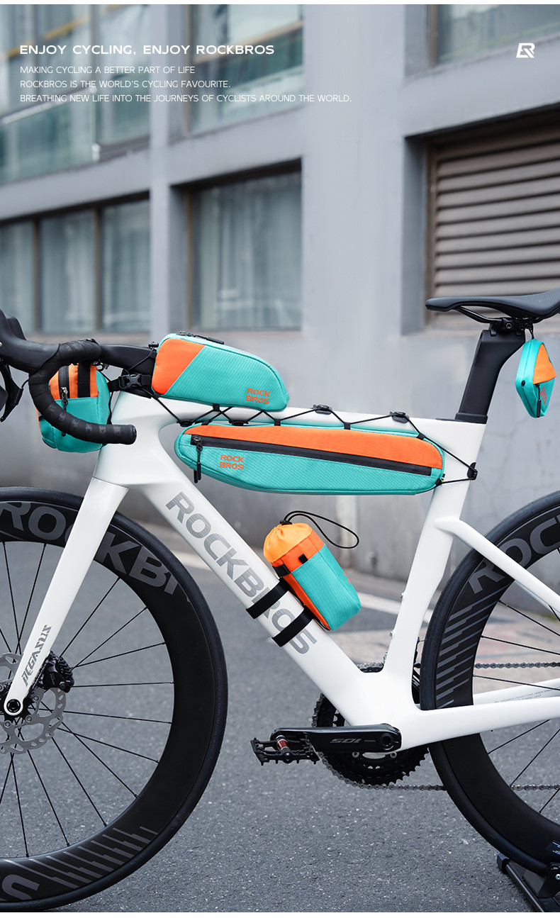 ROCKBROS Bicycle Bag Combination Group Cycling Front Frame / Top Tube ...