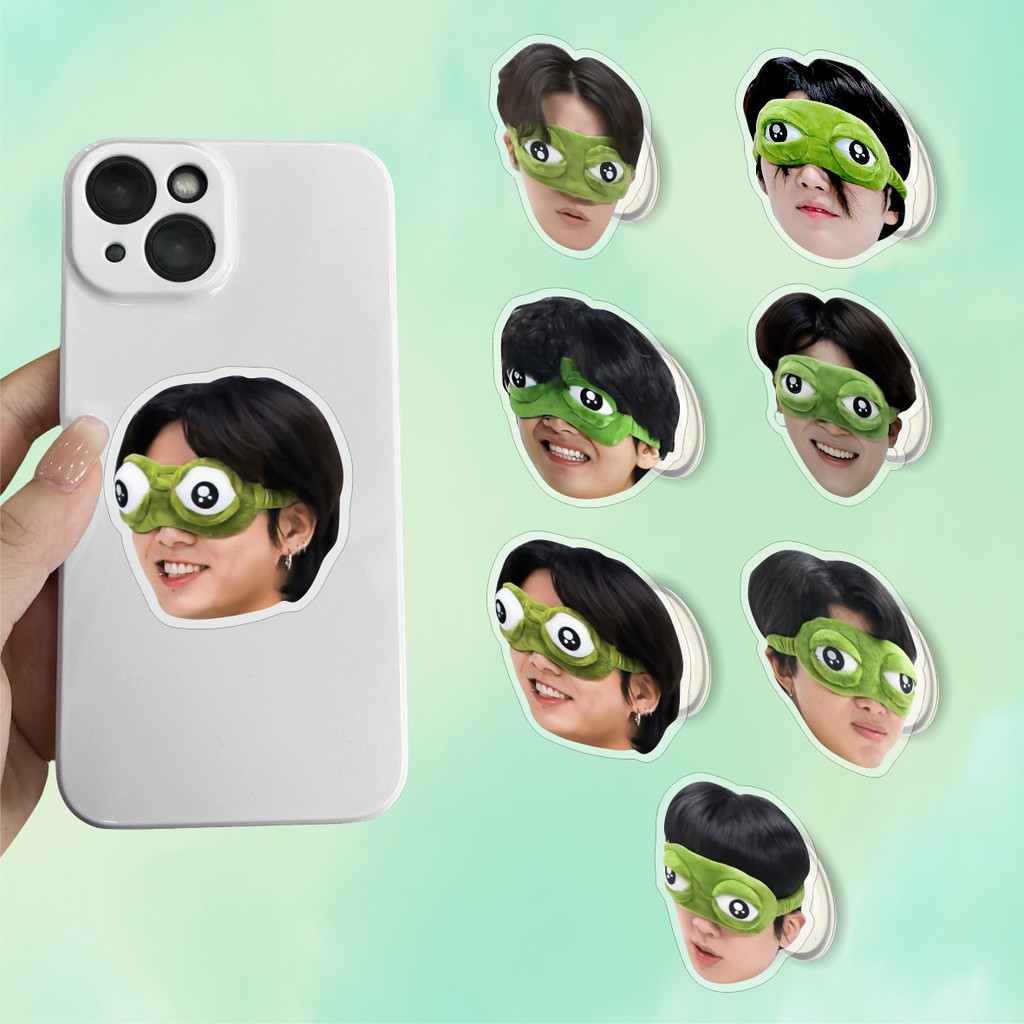 Kpop BTS Acrylic Cute Avatar Airbag Adhesive Phone Stand V Jungkook ...