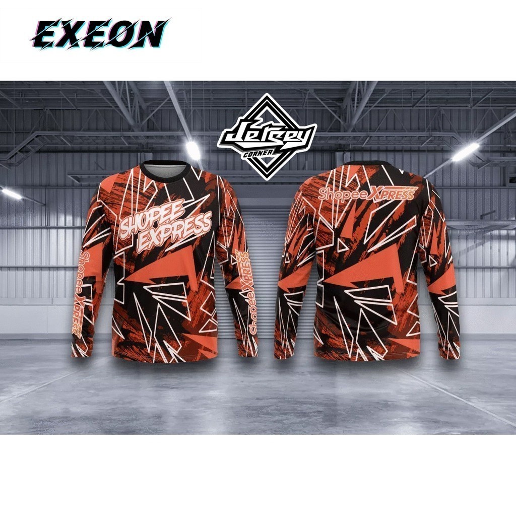 Exeon Shopee Rider Long Sleeve Jersey Straw Shopee XPRESS Motorcycle ...