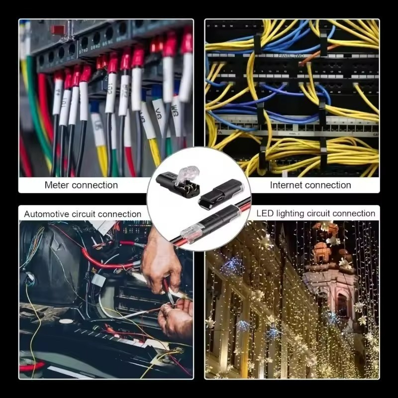 2 Pin Way Plug - Waterproof Electrical Connector - 2 Way Terminal Block ...