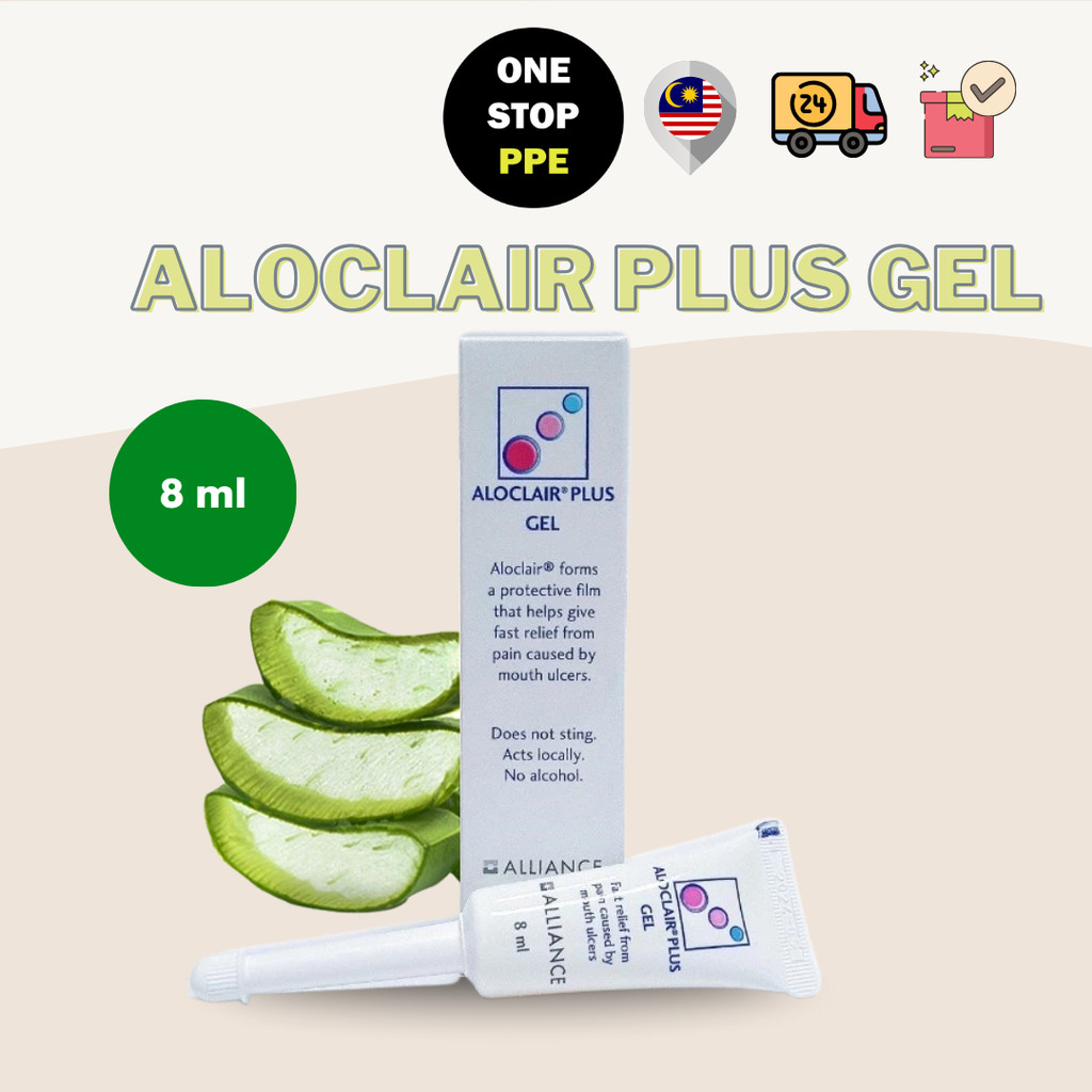 [OneStopPPE] Aloclair Plus Gel Non-Alcohol for Mouth Ulcers - 8ml ...