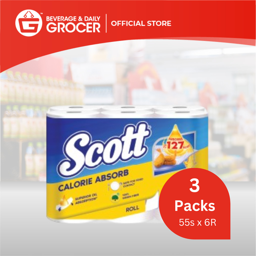 [Klang Valley] Scott Kitchen Towel Calorie Absorb 3X6X50S (3 Packs ...