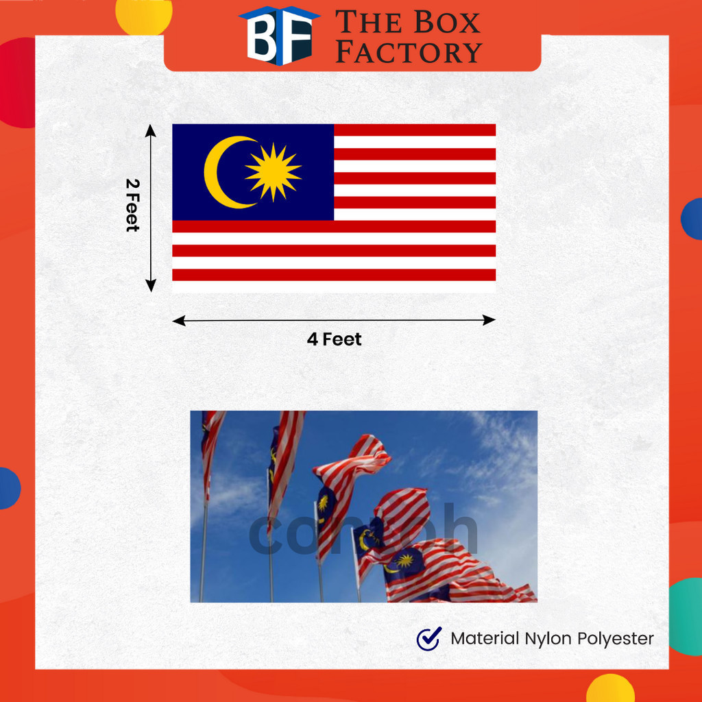 TBF Bendera Malaysia 2x4/2x8/3x6 Negeri Merdeka Bunting Malaysia States ...