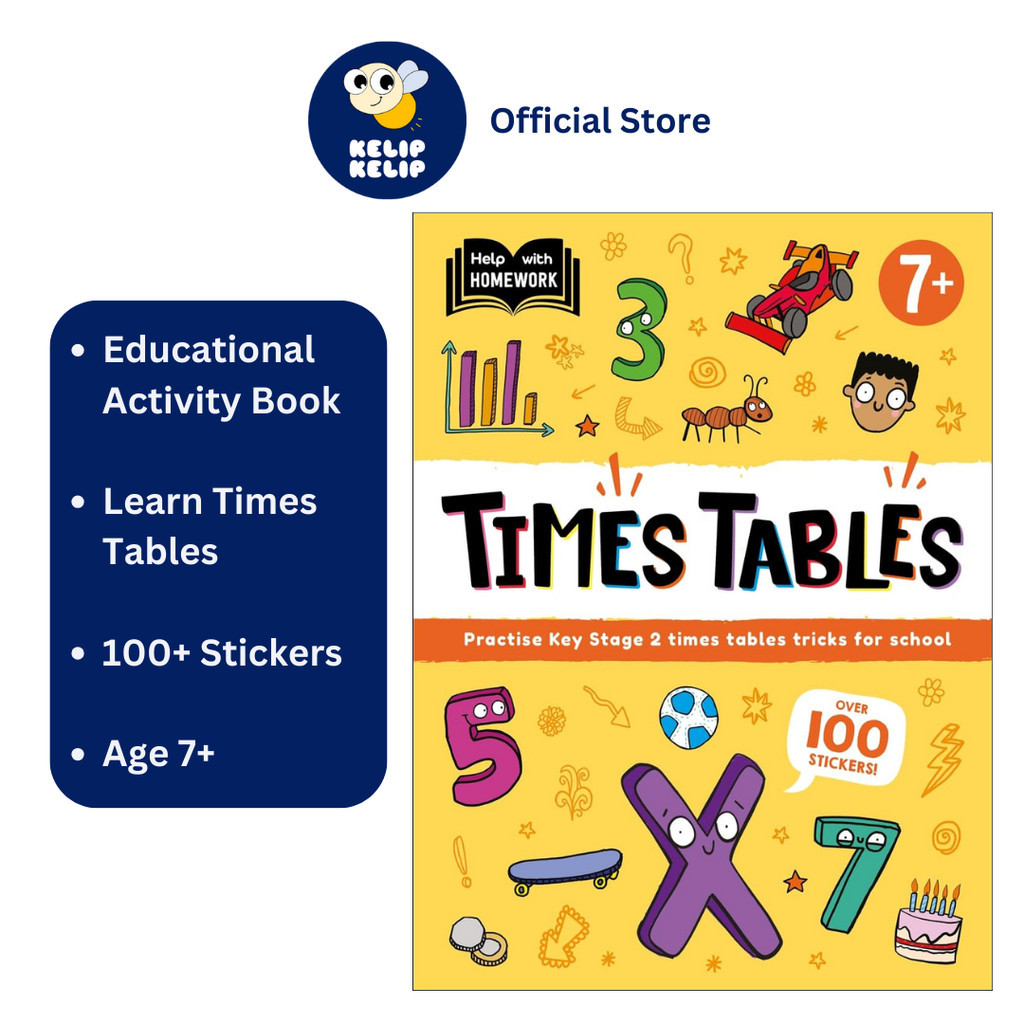 Times Tables Educational Workbook for Kids (Age 7+) With 100+ Fun ...