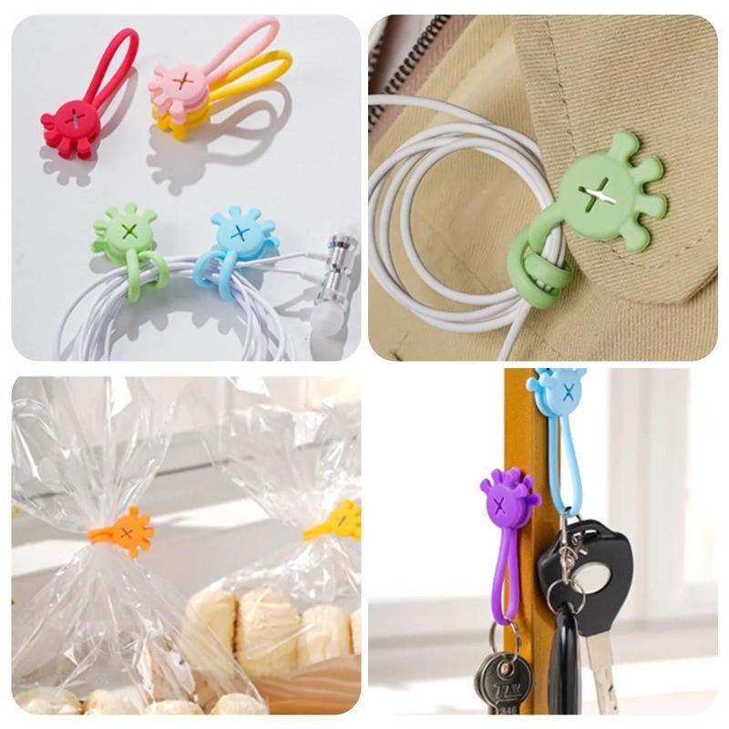 Creative Silicone Magnetic Cable Winder Wired Earphones Winder Cord ...
