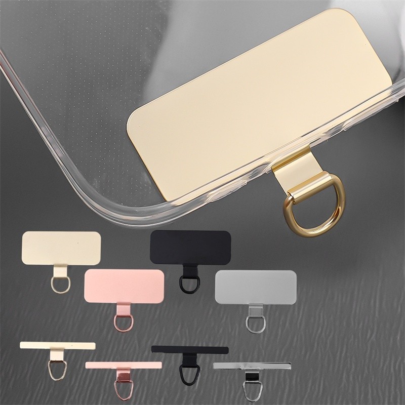 Universal Phone Lanyard Tab - Metal Ring Sticker for Anti-Loss ...