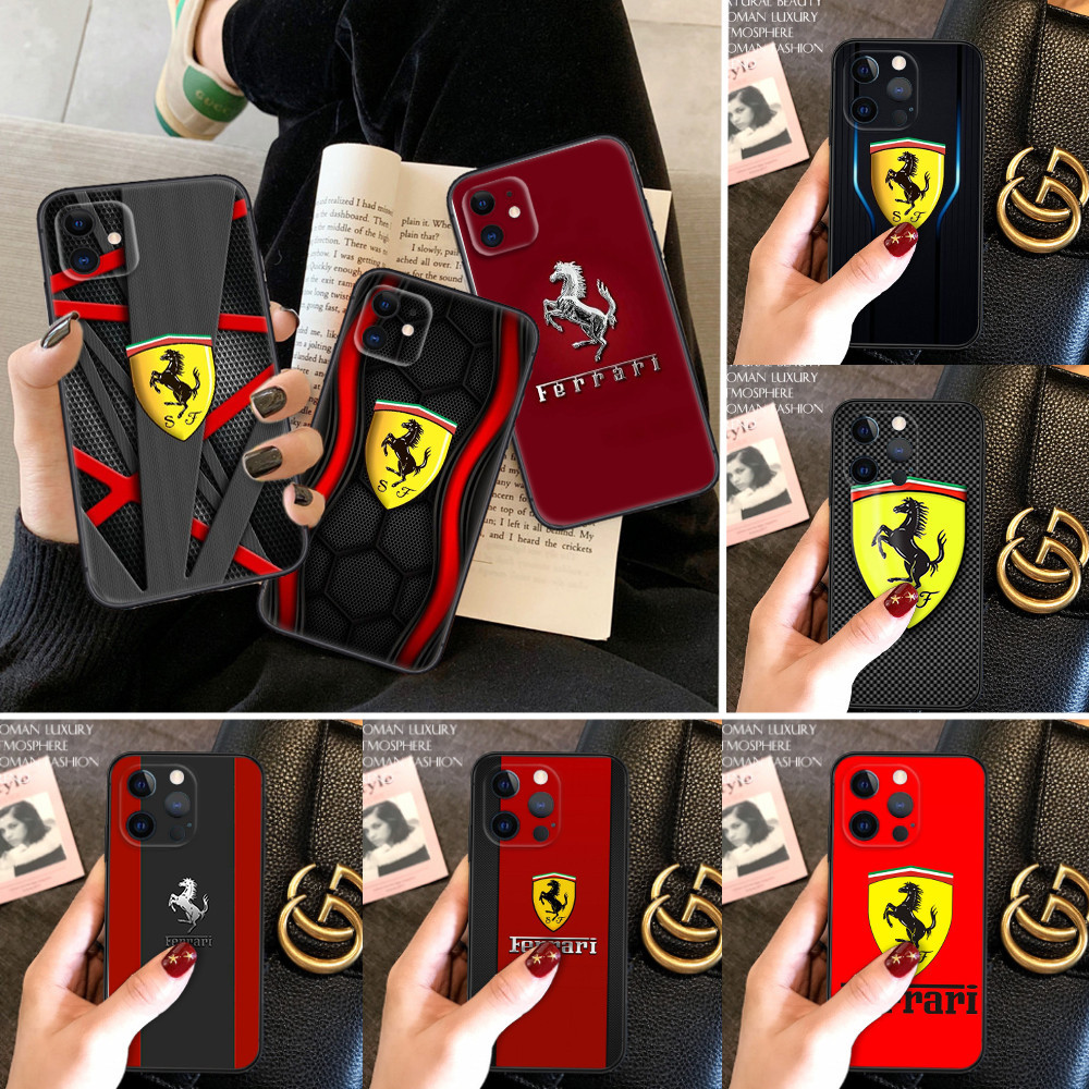 for Realme 2 A5 3 Pro Q 5 5i 5s 6 6i 7 4G 7i 8 5G 8S soft Case F236 Ferrari Logo | Shopee Malaysia