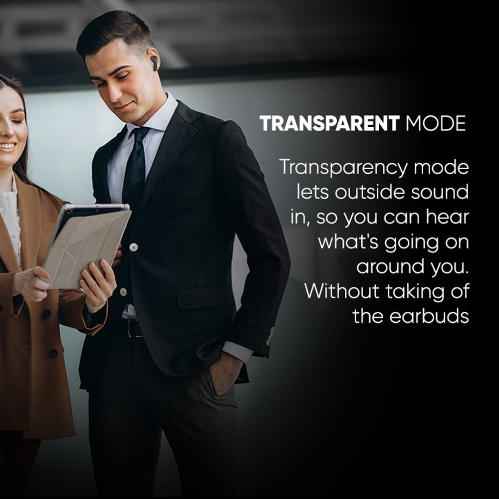 SonicGear TWS 12 ANC ENC Bluetooth 5.3 Wireless Earbuds | 36 Hour ...