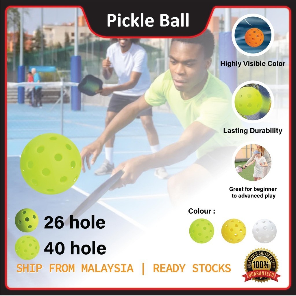 26/40 Hole 74MM Multicolor Pickleballs / Outdoor Courts Competition Ball / Durable Tournament ...