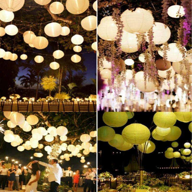 Chinese/Japanese Round Paper Lantern Birthday Wedding New Year Christmas Decor Gift Craft DIY ...