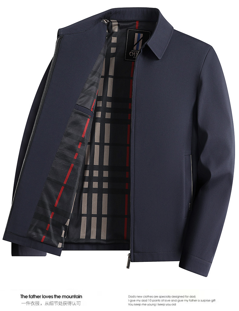 Men's Lightweight Jacket Front Zip Casual coat formal for men formal ...