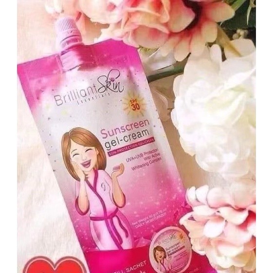 Original BRILLIANT SKIN SUNBLOCK Sunscreen Gel Cream 50g | Shopee Malaysia