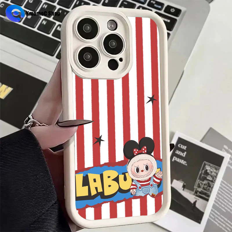 Cute Labubu Phone Case for VIVO X100 X90 X80 X70 X60 S18 S17 iQOO 12 11 ...