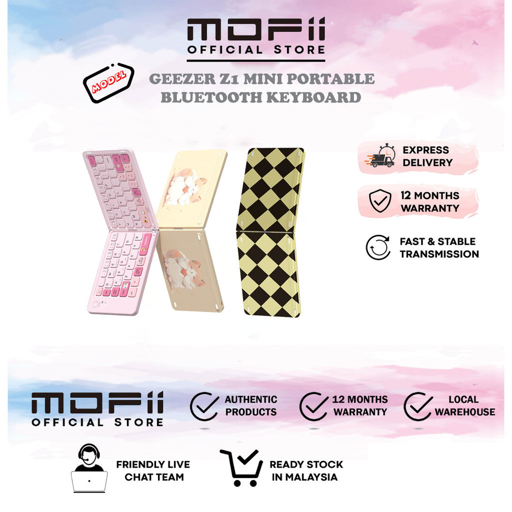 MOFII GEEZER Z1 Portable Bluetooth Folding Keyboard for OS / Android ...