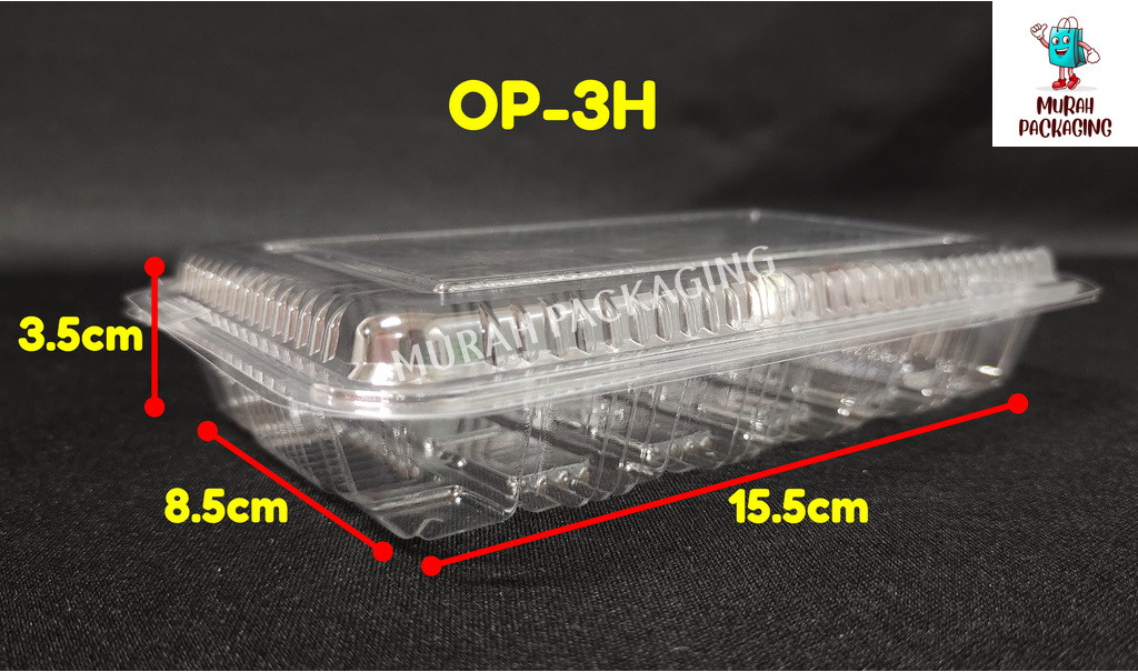 BENXON Kuih Container OPS 3H / Disposable Plastic Clear Bakery ...
